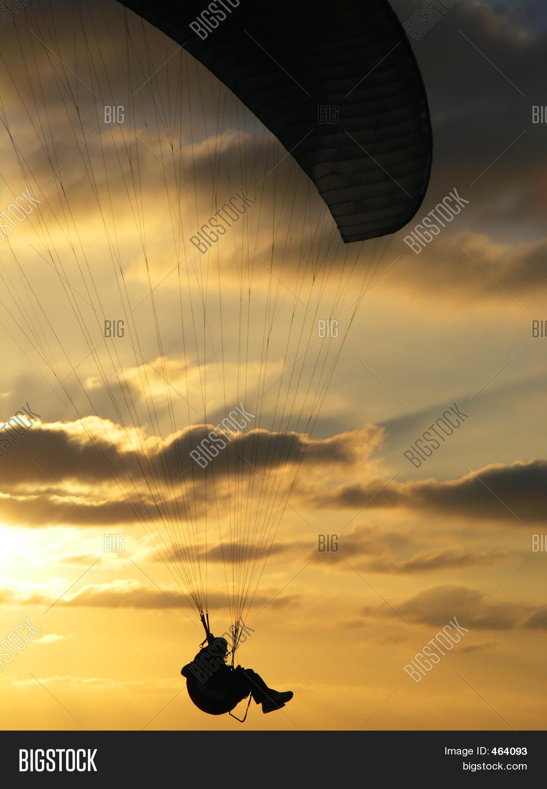 Hang Glider Sunset, Image & Photo (Free Trial) | Bigstock