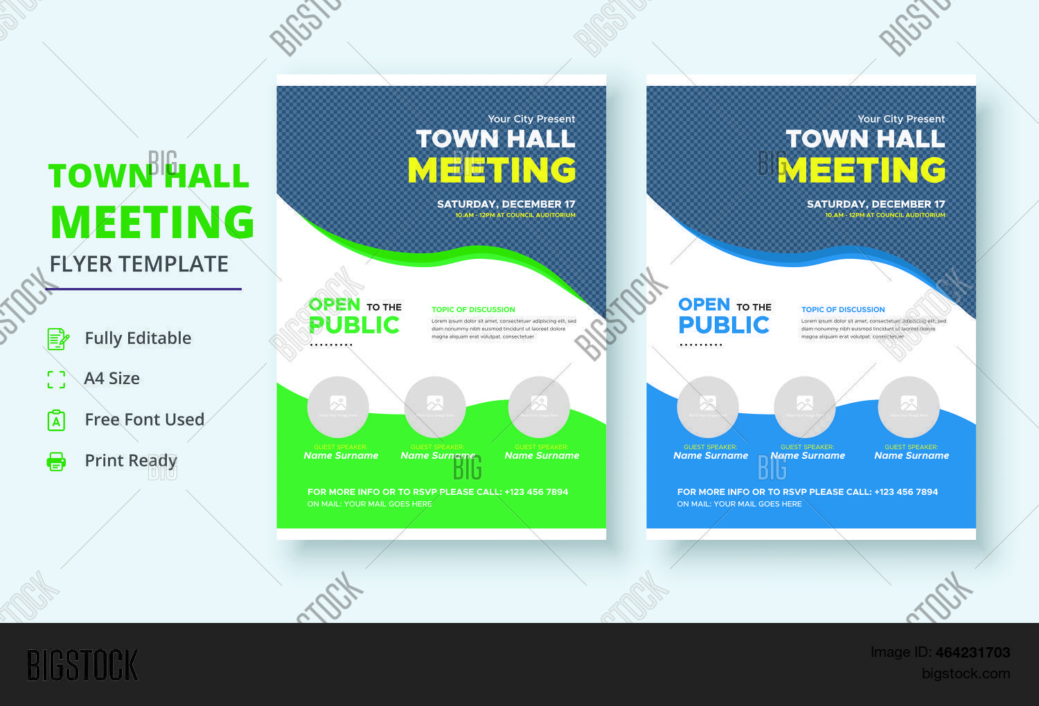 Town Hall Meeting Vector & Photo (Free Trial) | Bigstock