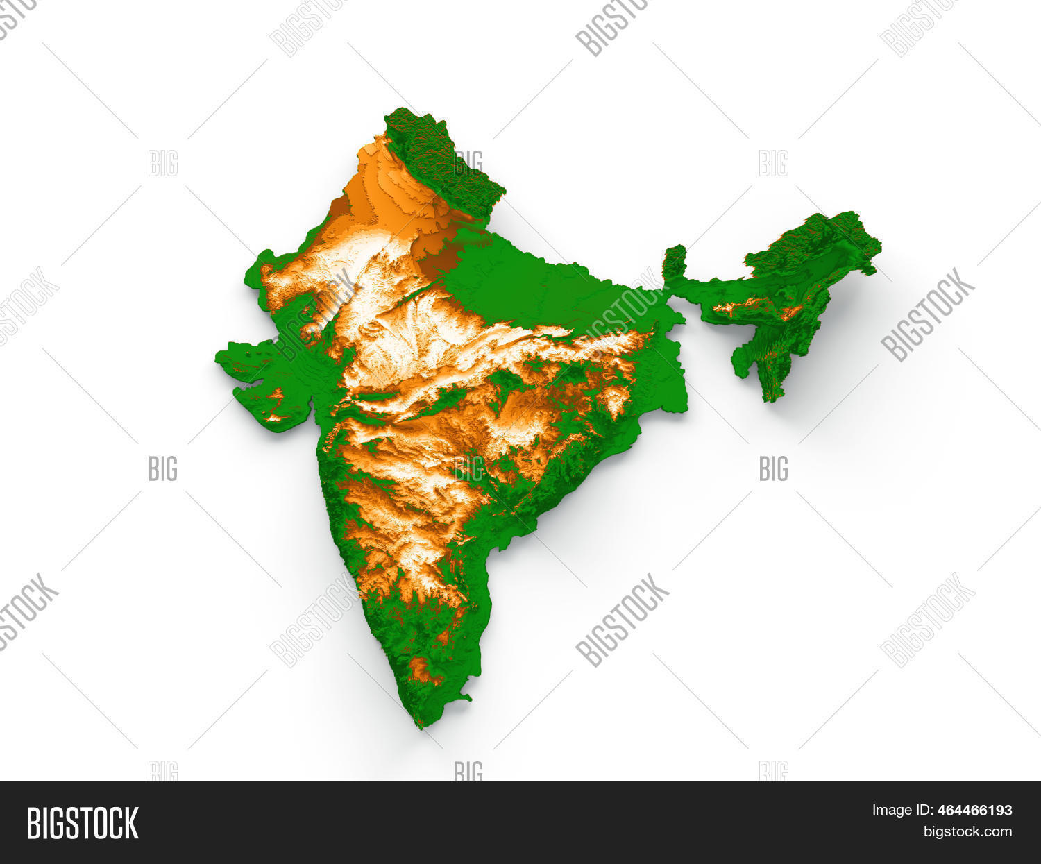 India Map Flag Colors Image & Photo (Free Trial) | Bigstock