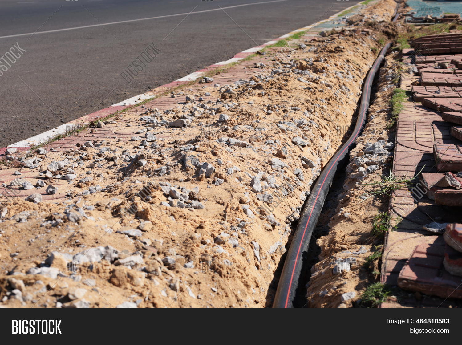 Dig Trench Lay Cables Image & Photo (Free Trial) | Bigstock