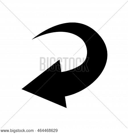 Sharp Curved Arrow Vector & Photo (Free Trial) | Bigstock