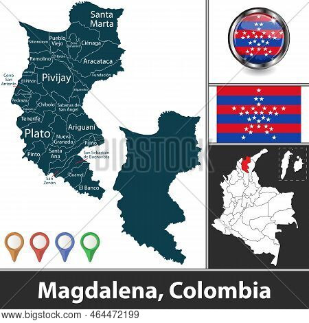 Map Magdalena Vector & Photo (Free Trial) | Bigstock