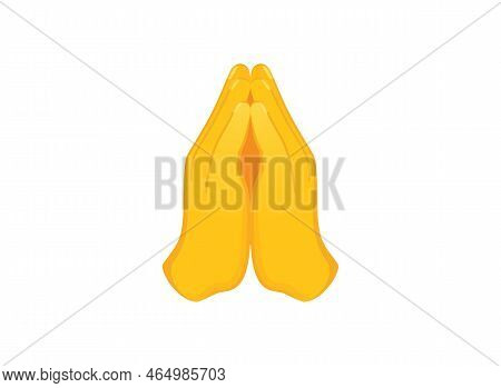 Folded Hands Icon. Vector & Photo (Free Trial) | Bigstock