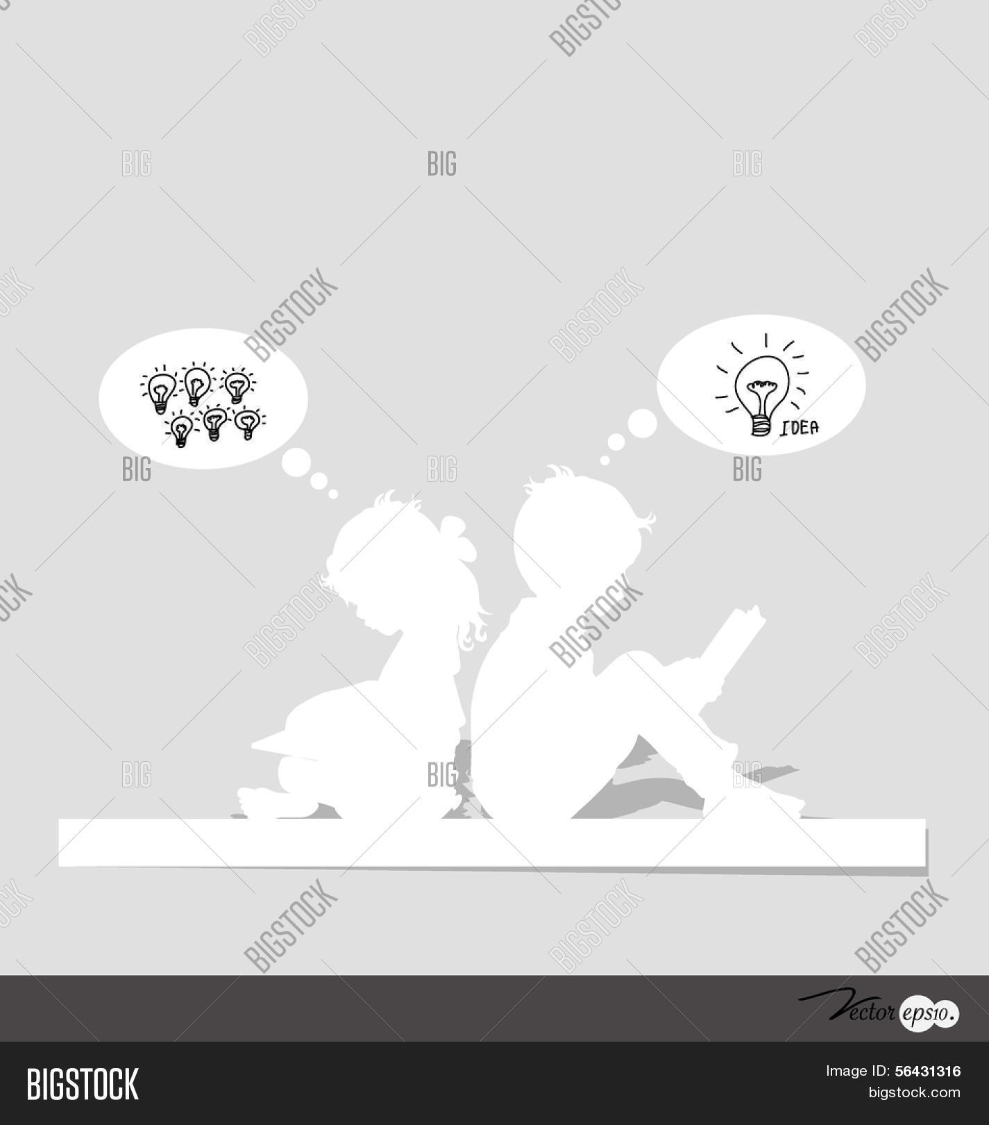Thinking Child. Vector & Photo (Free Trial) | Bigstock