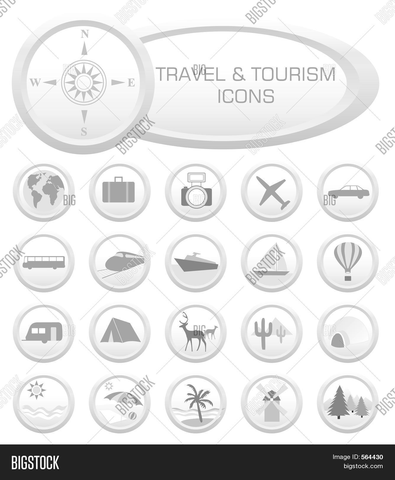 Travel Tourism Icons Image & Photo (Free Trial) | Bigstock
