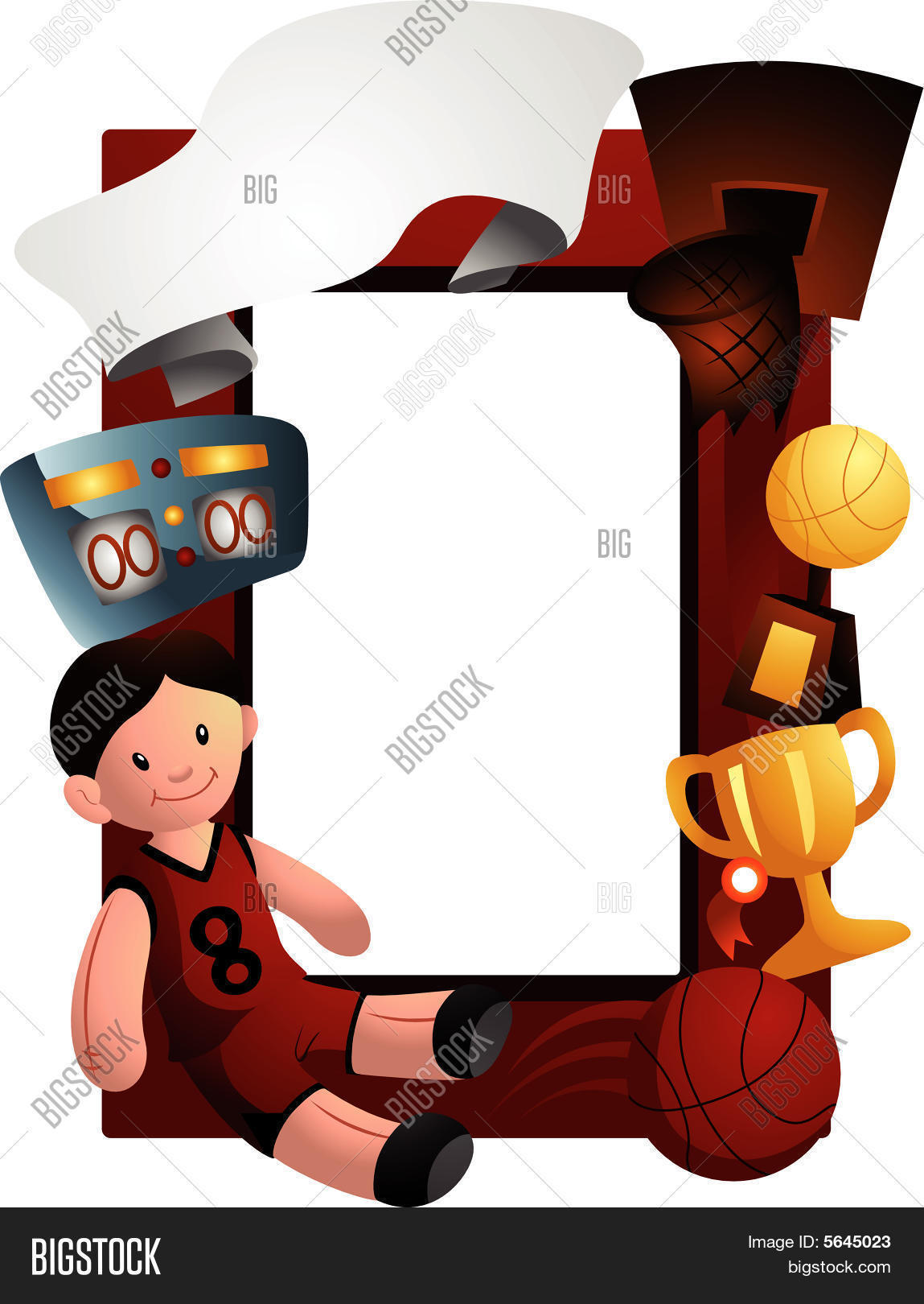 Basketball Frame Vector & Photo (Free Trial) | Bigstock