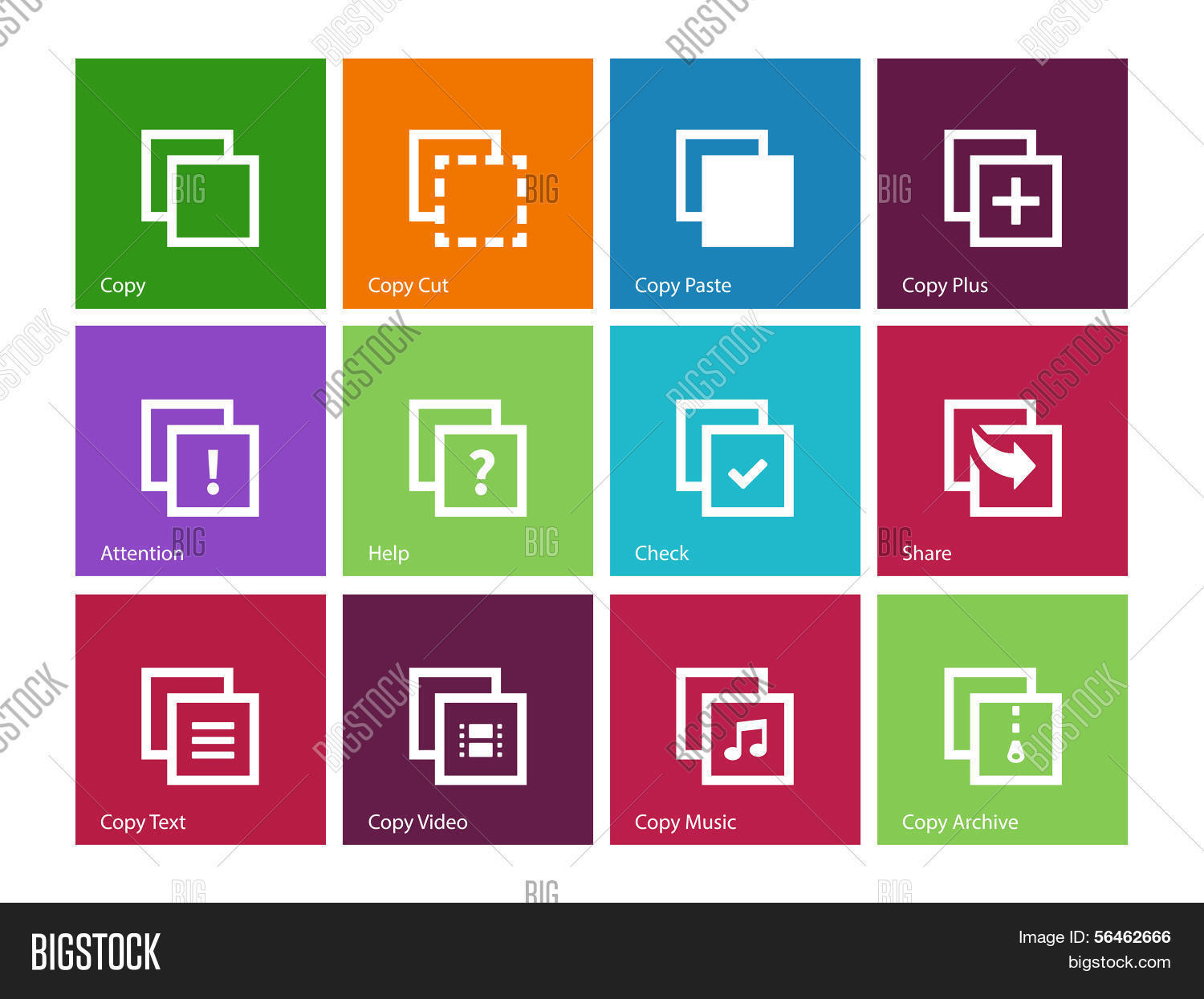 Copy Paste Icons Apps Vector & Photo (Free Trial) | Bigstock