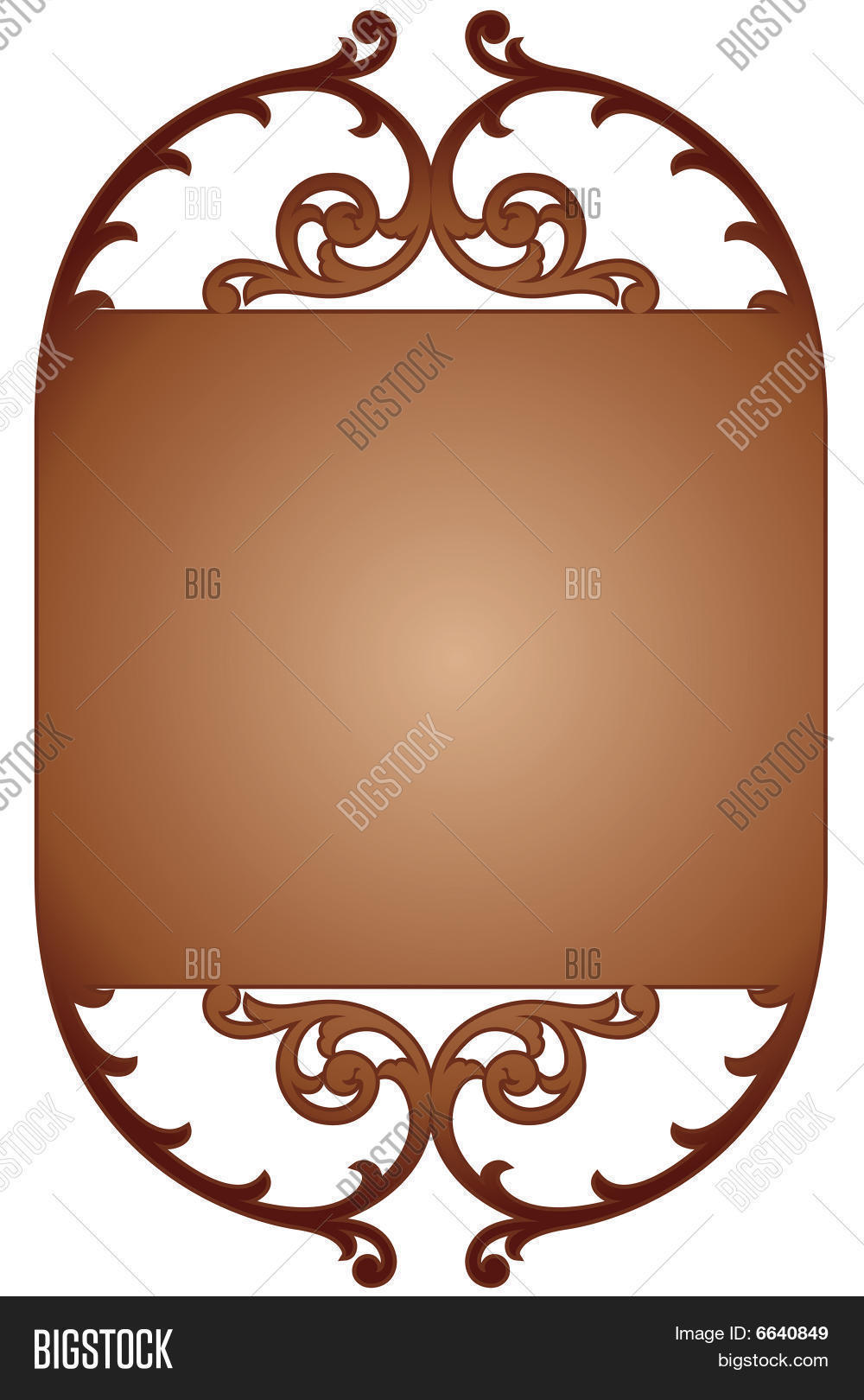 Bronze Frame Vector & Photo (Free Trial) | Bigstock