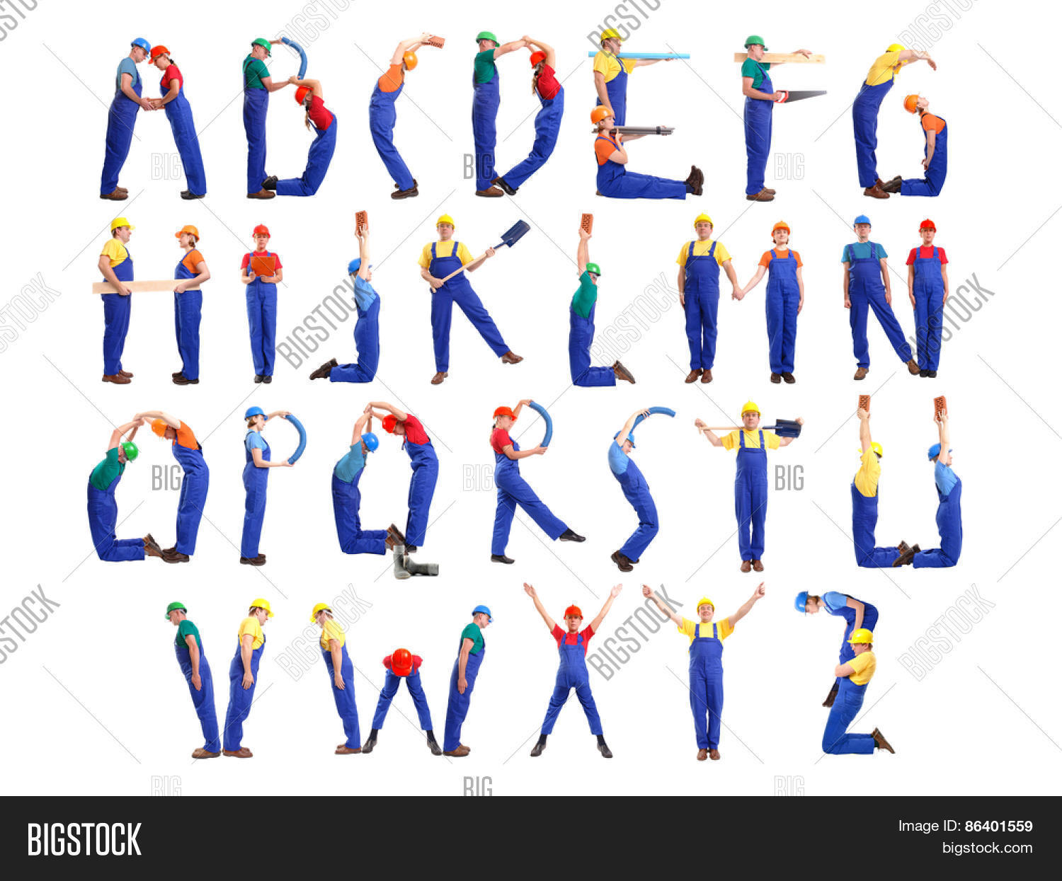 Alphabet Formed Young Image & Photo (Free Trial) | Bigstock