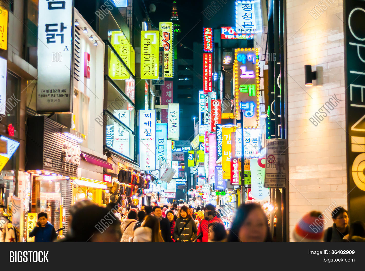 People Myeong-dong. Image & Photo (Free Trial) | Bigstock