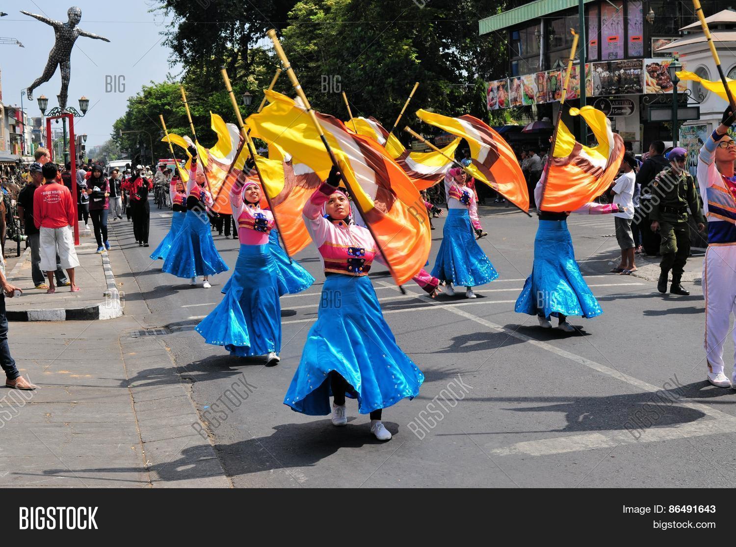 Women Presenting Flags Image & Photo (Free Trial) | Bigstock