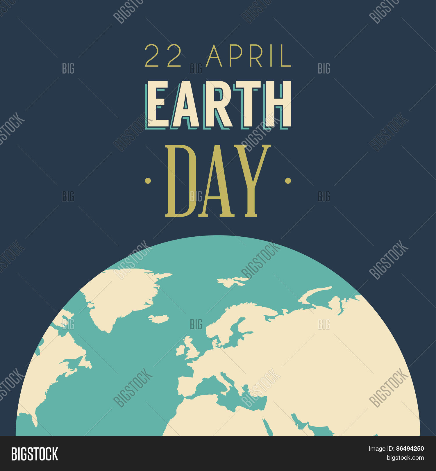 Vintage Earth Day Vector & Photo (Free Trial) | Bigstock