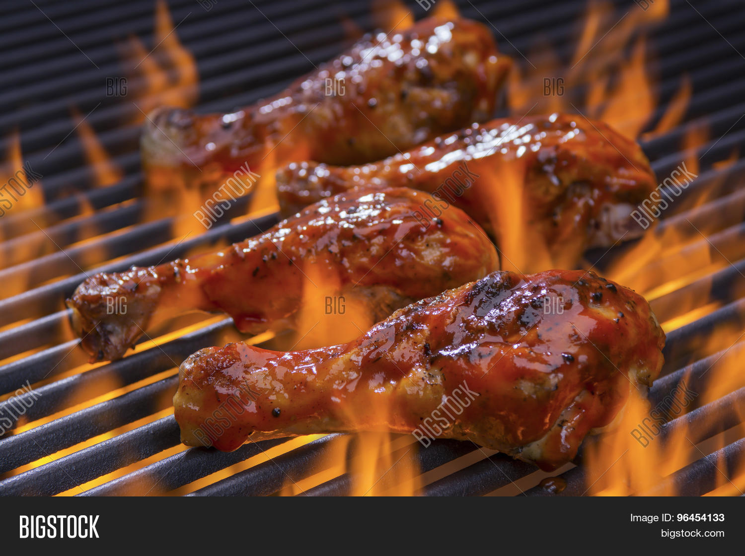 Barbecued Chicken On Image & Photo (Free Trial) | Bigstock