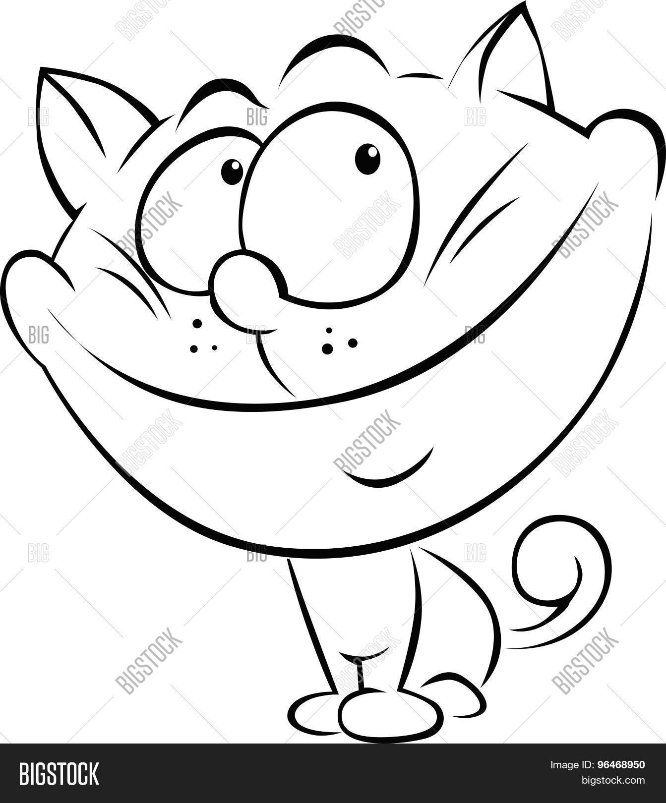 Funny Cat Smiling Vector & Photo (Free Trial) | Bigstock