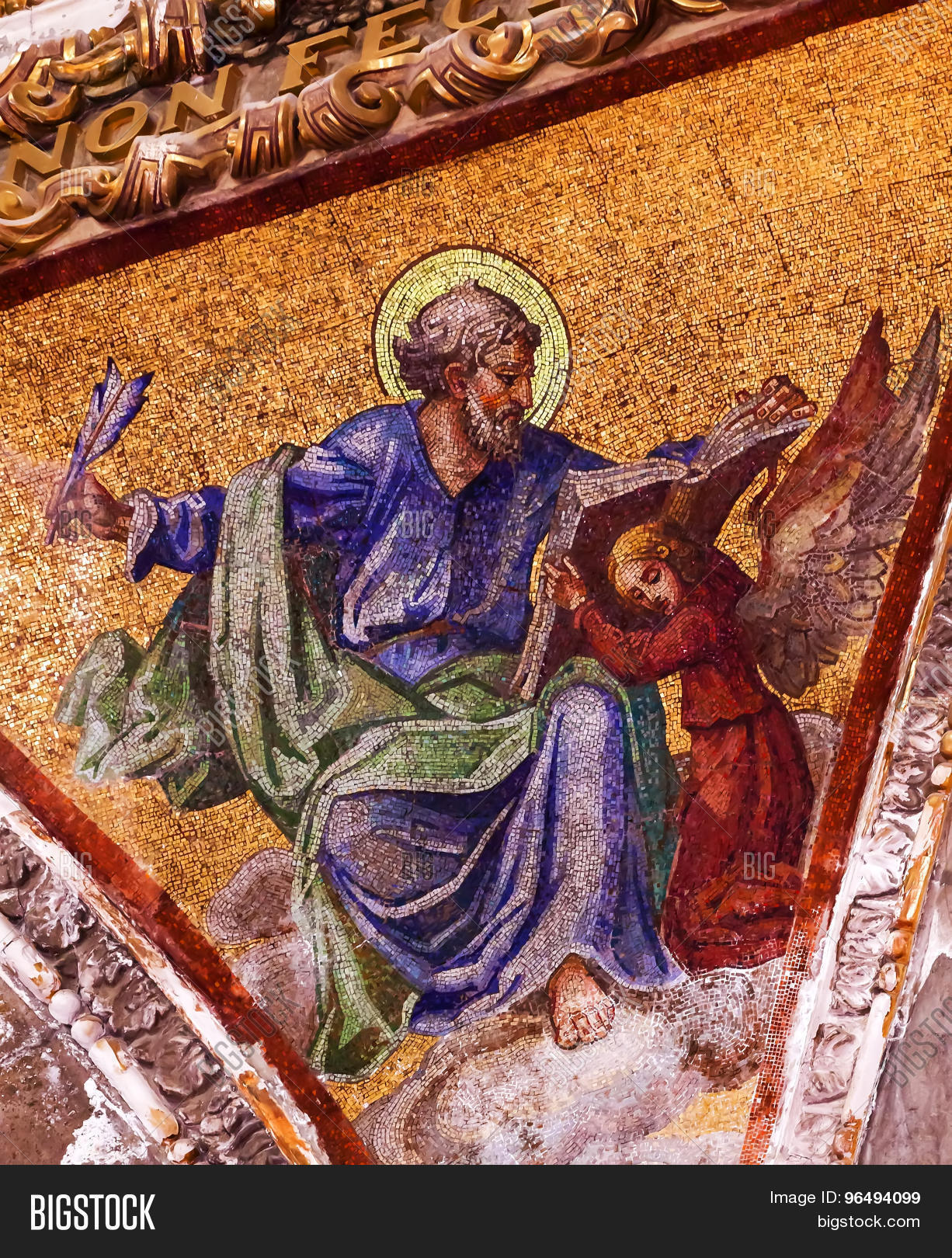 Angel Mosaic Old Image & Photo (Free Trial) | Bigstock