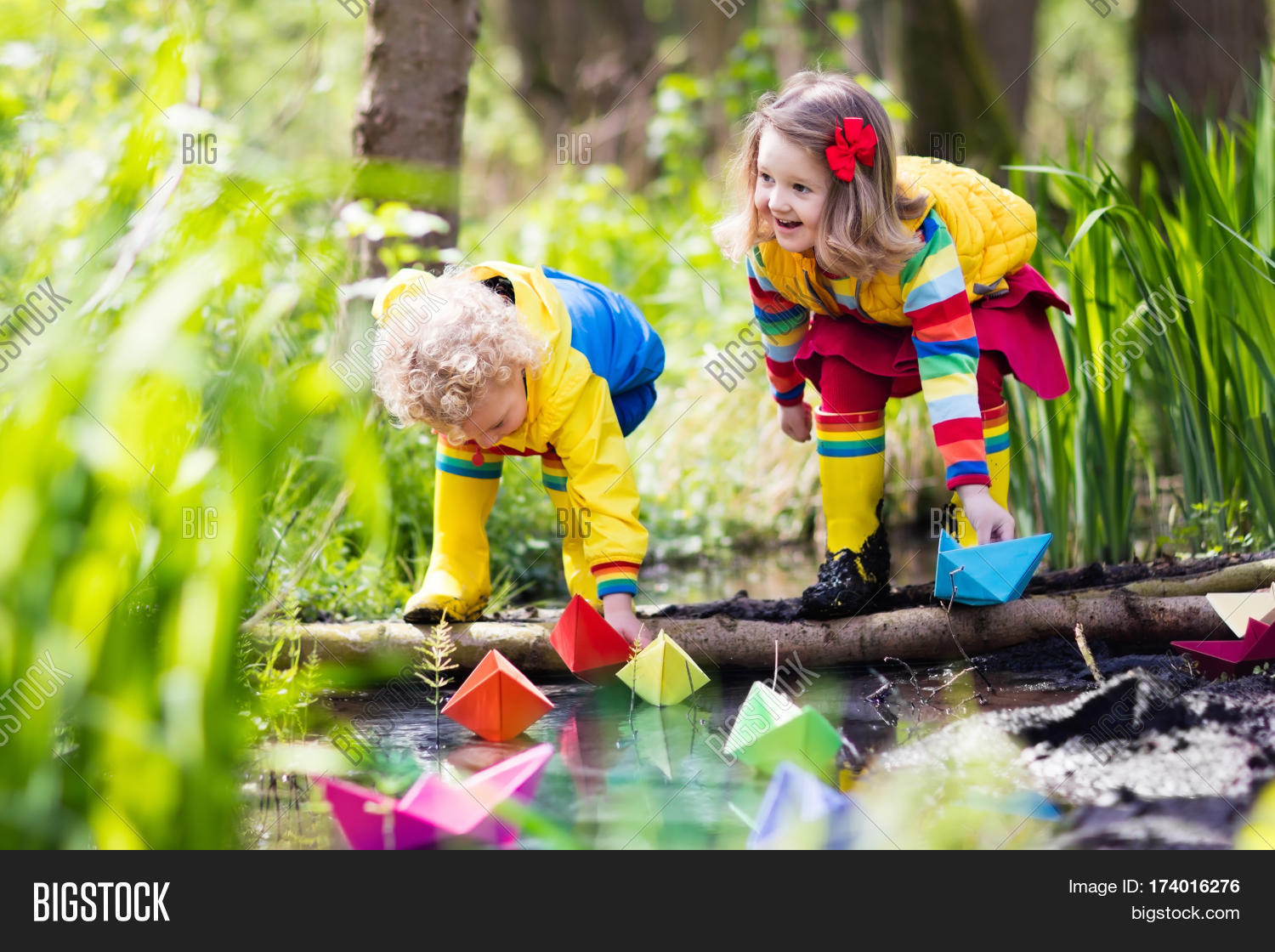 Kids Playing Colorful Image & Photo (Free Trial) | Bigstock