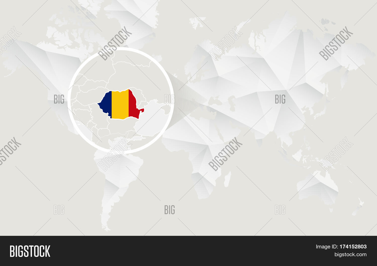 Romania Map Flag Vector & Photo (Free Trial) | Bigstock