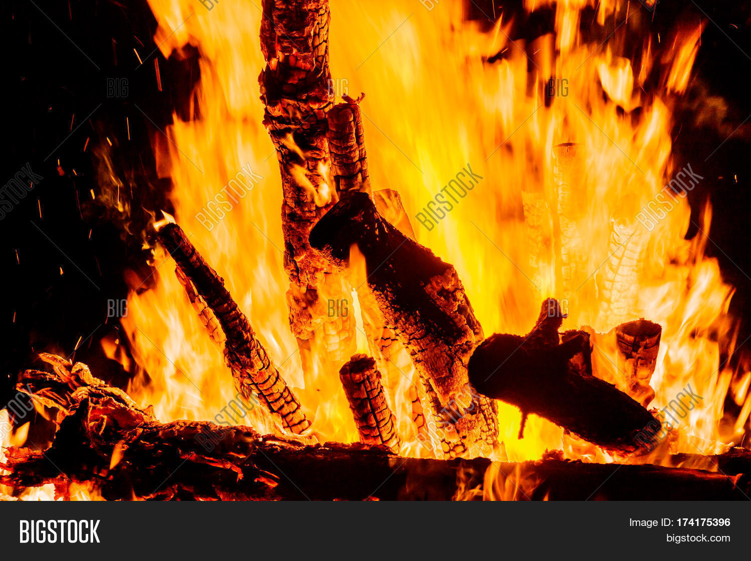 Fire Flames Reflection Image & Photo (Free Trial) | Bigstock