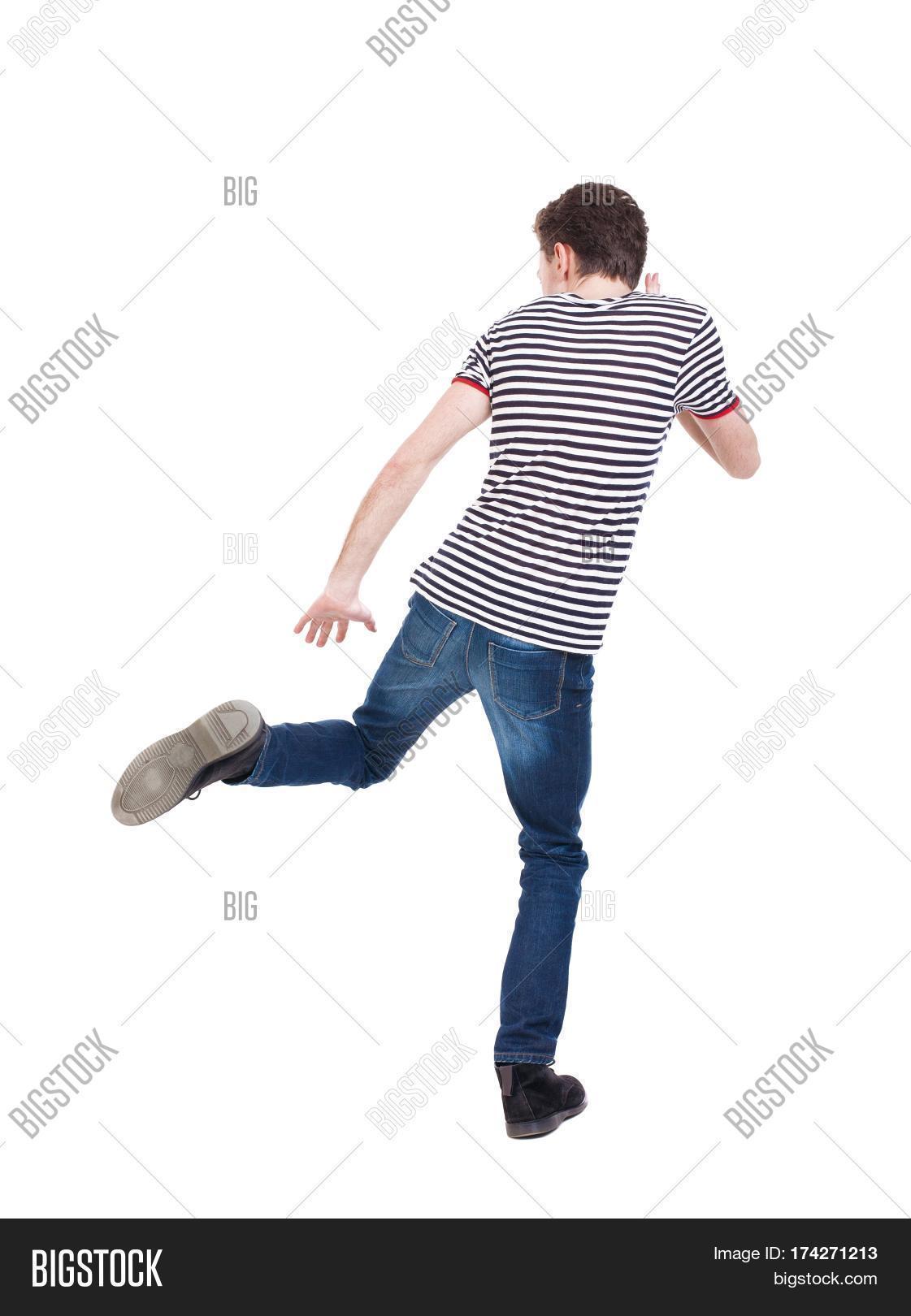 Back View Running Man Image & Photo (Free Trial) | Bigstock