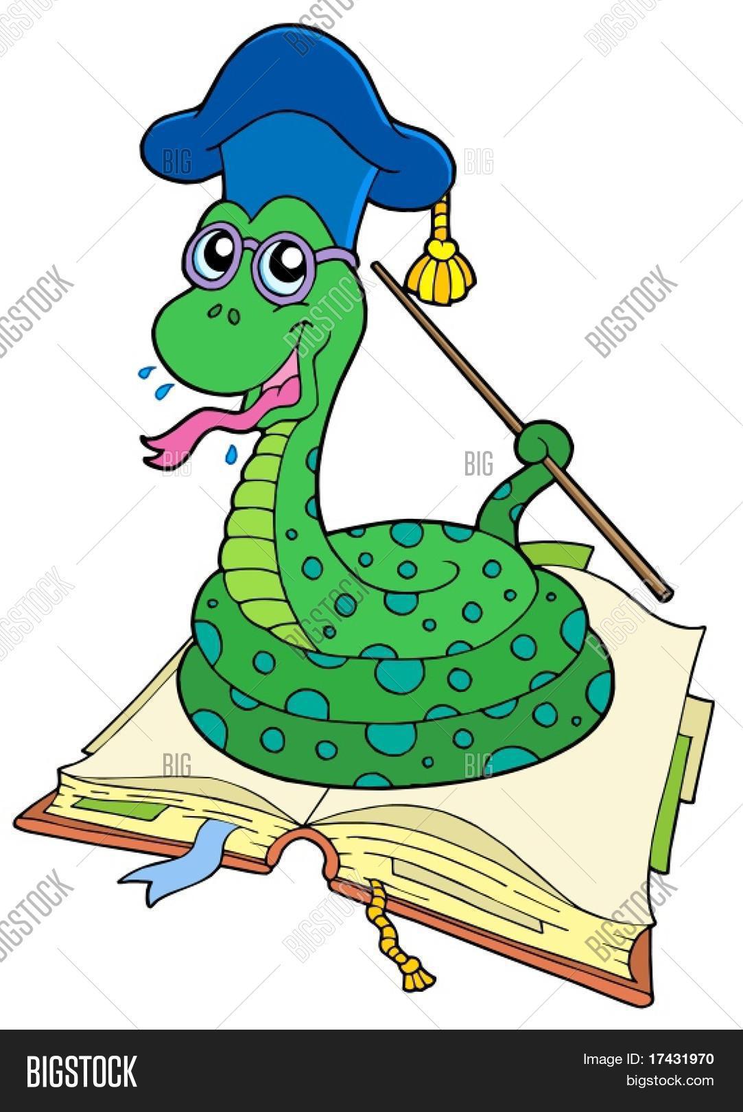 Snake Teacher Open Vector & Photo (Free Trial) | Bigstock