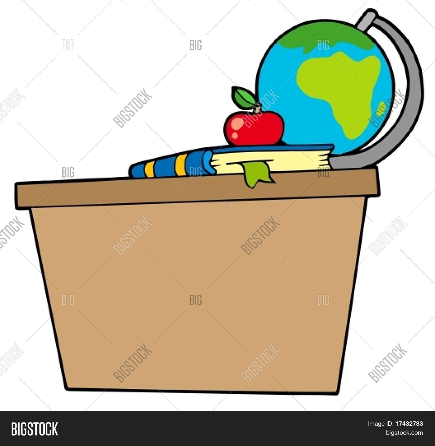 Vector y foto Pupitre Con Libro Y (prueba gratis) | Bigstock