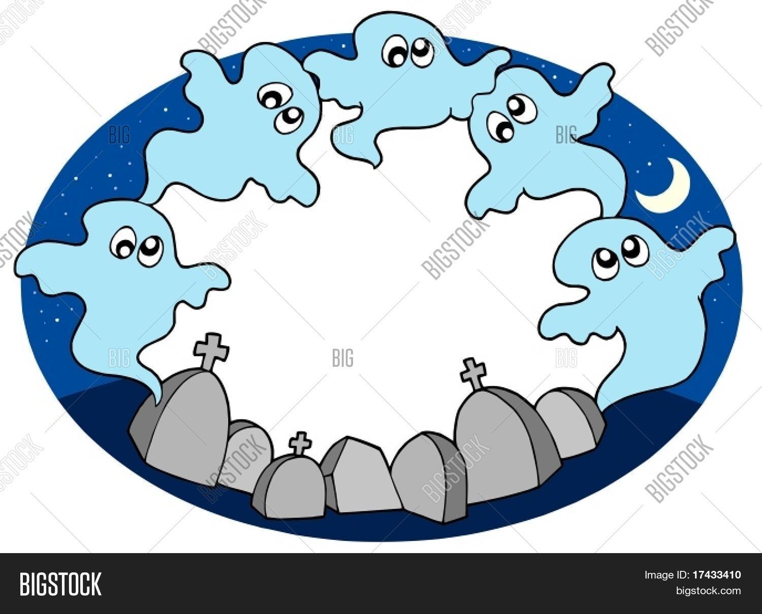 Round Frame Ghosts - Vector & Photo (Free Trial) | Bigstock