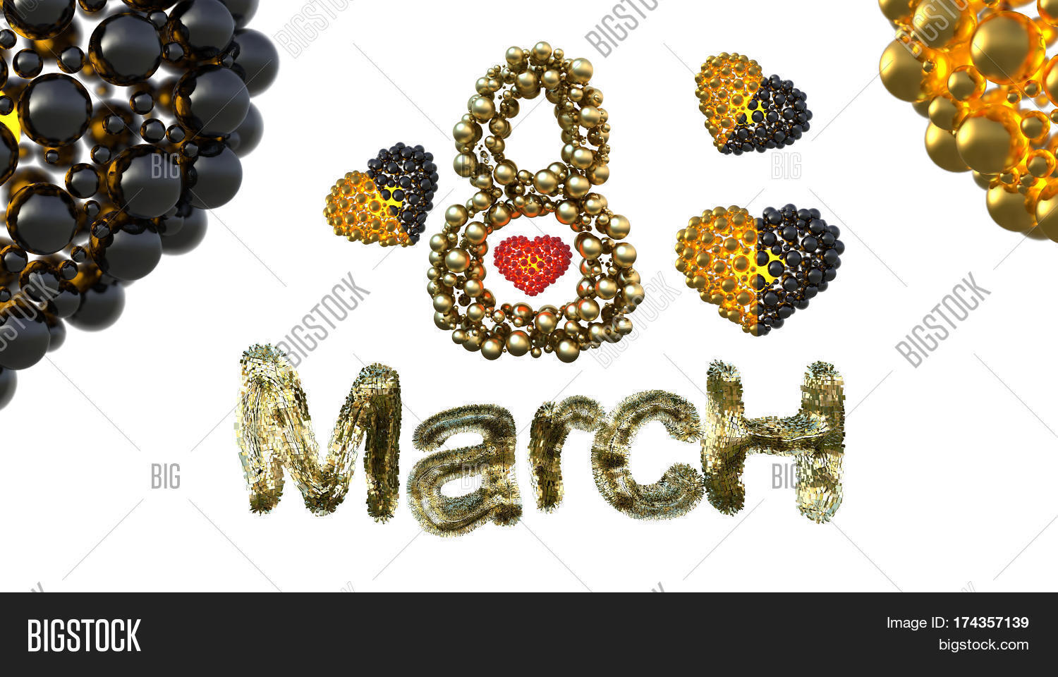 8 March Symbol. Figure Image & Photo (Free Trial) | Bigstock