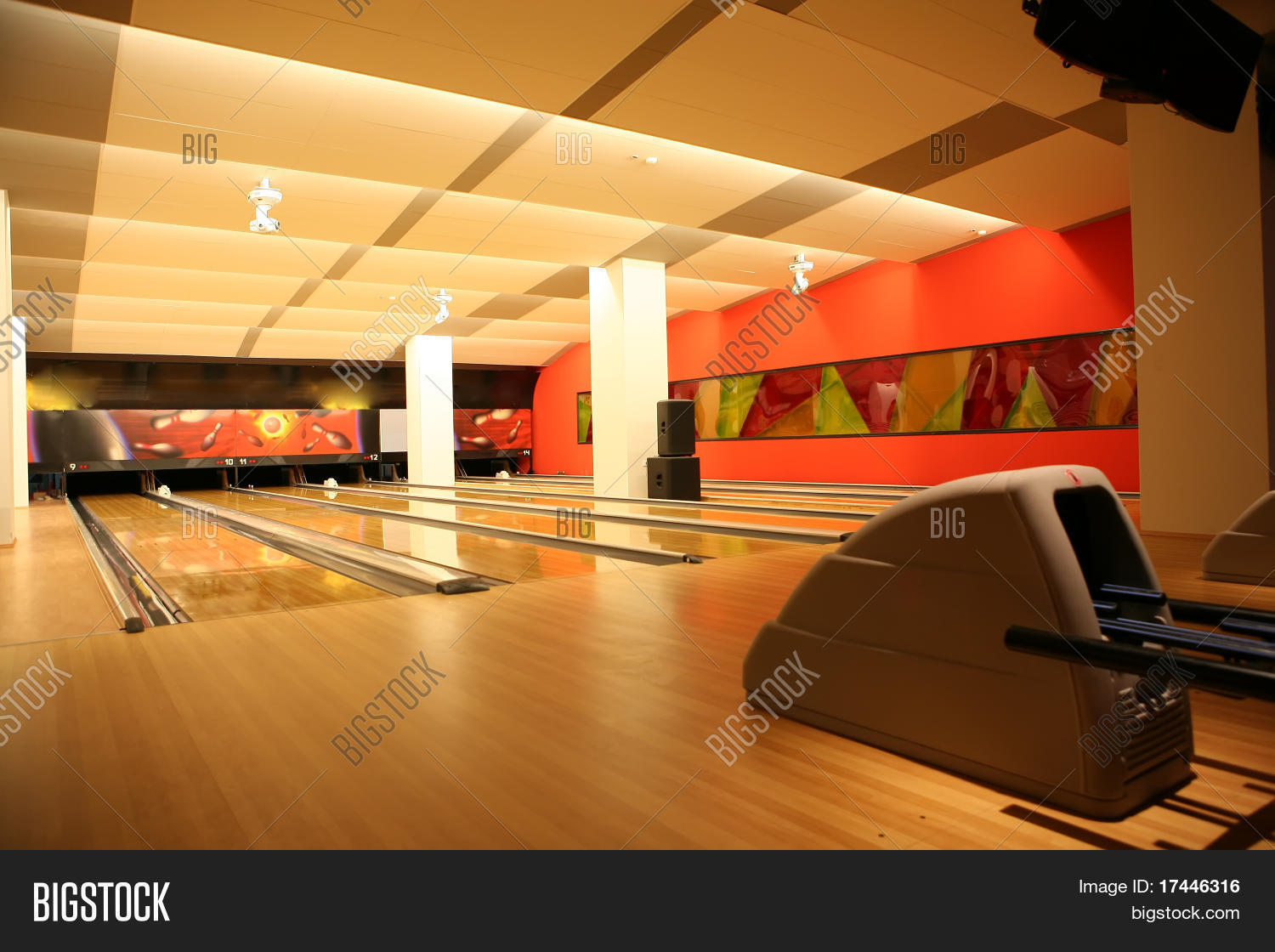 Interior Bowling Alley Image & Photo (Free Trial) | Bigstock