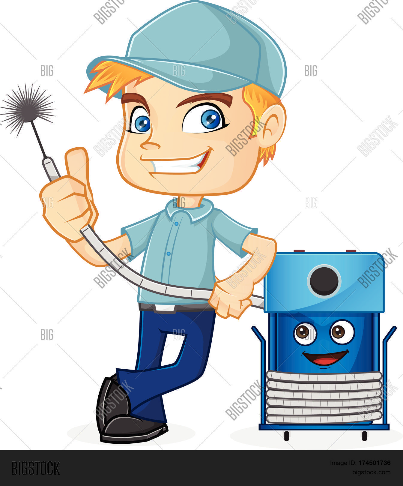 HVAC Technician Vector & Photo (Free Trial) | Bigstock
