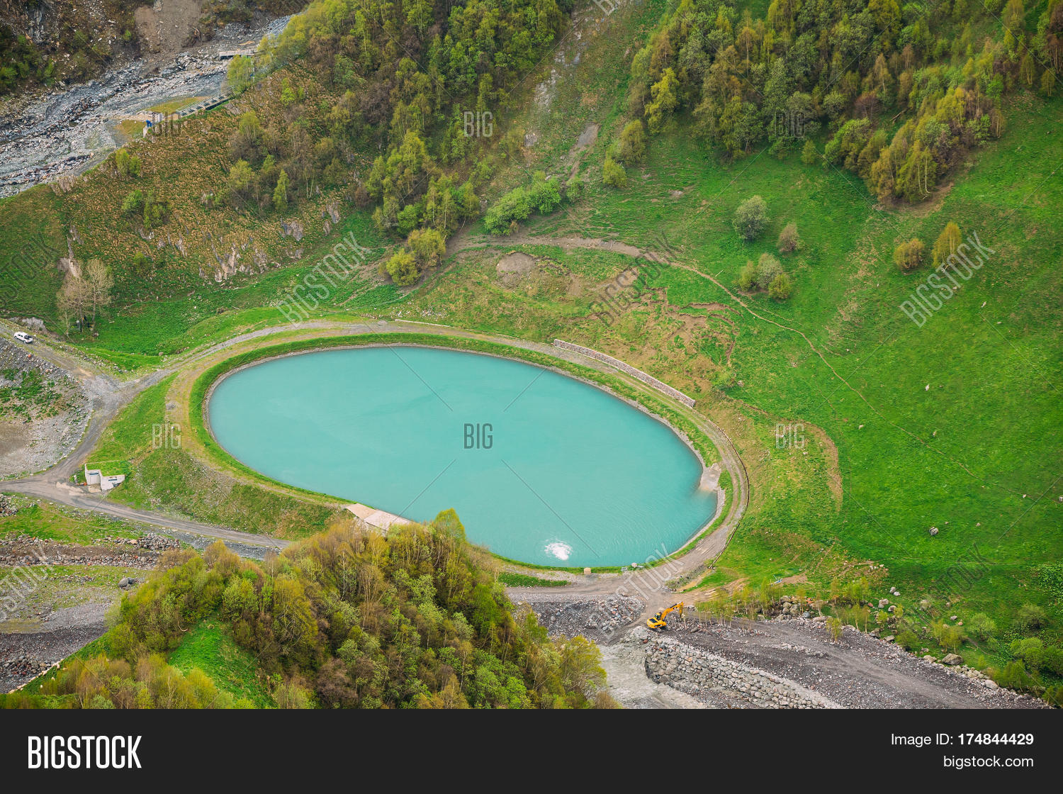 Aerial View Pond Fish Image & Photo (Free Trial) | Bigstock
