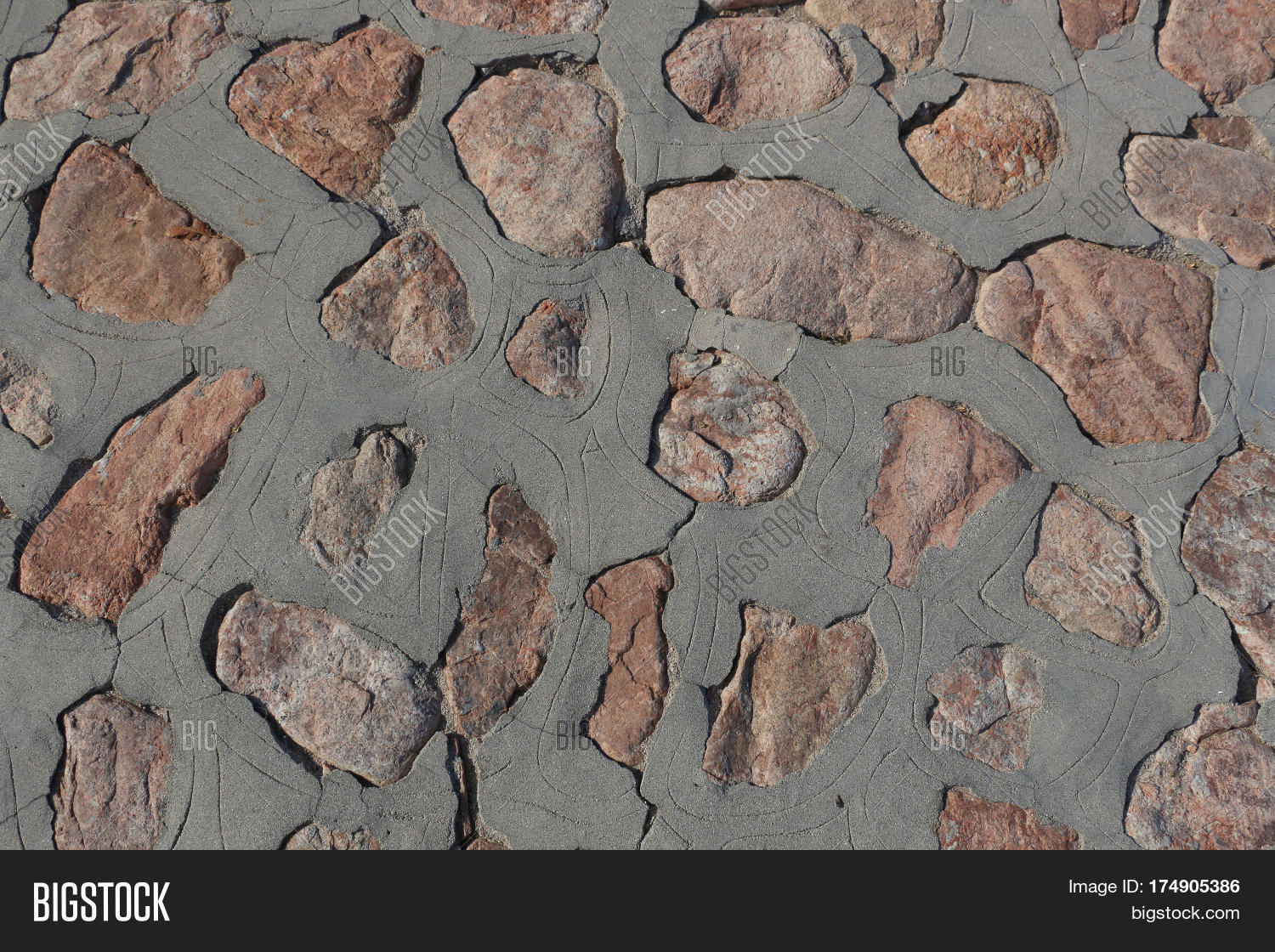 Pinkish Rocks Inlaid Image & Photo (Free Trial) | Bigstock