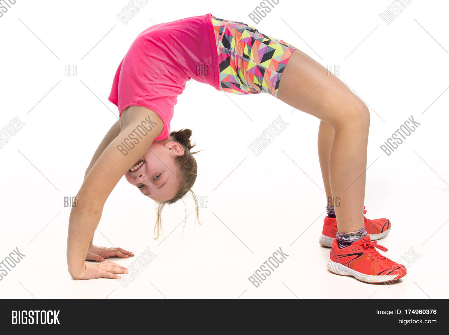 Girl Doing Backward Image & Photo (Free Trial) | Bigstock