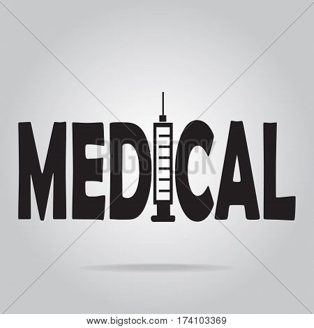 Mecical Icon Text Vector & Photo (Free Trial) | Bigstock