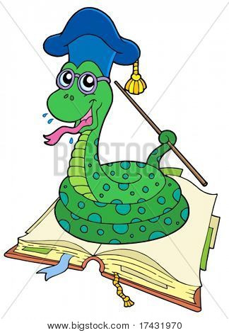 Snake Teacher Open Vector & Photo (Free Trial) | Bigstock