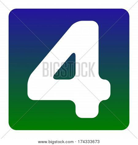 Number 4 Sign Design Vector & Photo (Free Trial) | Bigstock