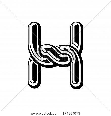 Letter H Celtic Font Vector & Photo (Free Trial) | Bigstock