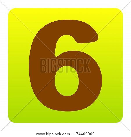 Number 6 Sign Design Vector & Photo (Free Trial) | Bigstock