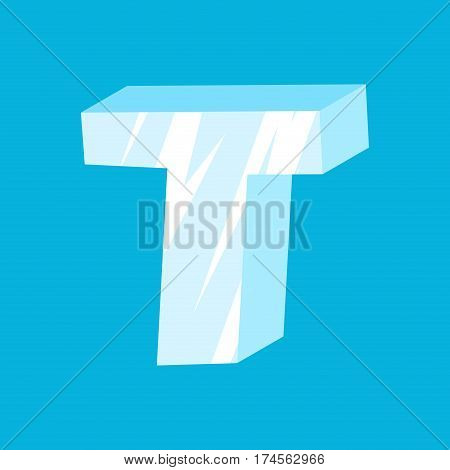 Letter T Ice Font. Vector & Photo (Free Trial) | Bigstock