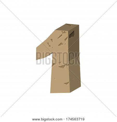 Number 1 Stone. Rock Vector & Photo (Free Trial) | Bigstock