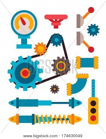 Machine Parts Vector & Photo (Free Trial) | Bigstock
