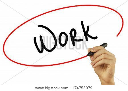 Man Hand Writing Work Image & Photo (Free Trial) | Bigstock
