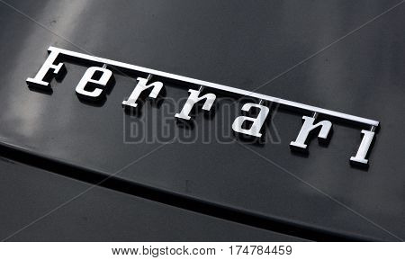 Letters Ferrari On Car Image & Photo (Free Trial) | Bigstock
