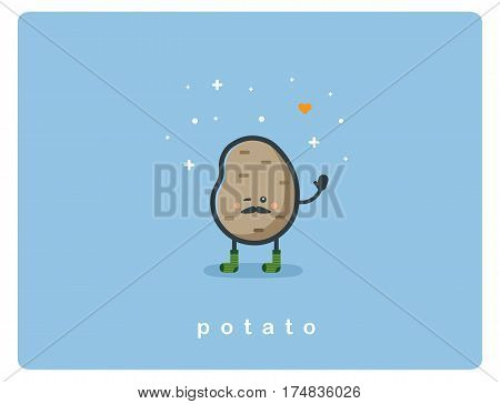 Vector Flat Potato Vector & Photo (Free Trial) | Bigstock