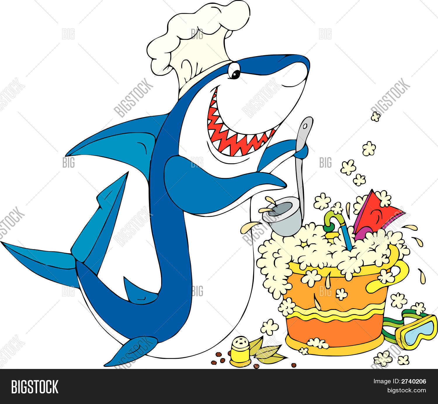 Cook Shark Vector & Photo (Free Trial) | Bigstock