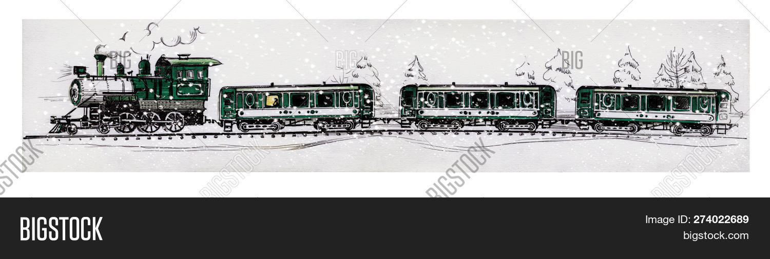 Old Green Steam Train Image & Photo (Free Trial) | Bigstock