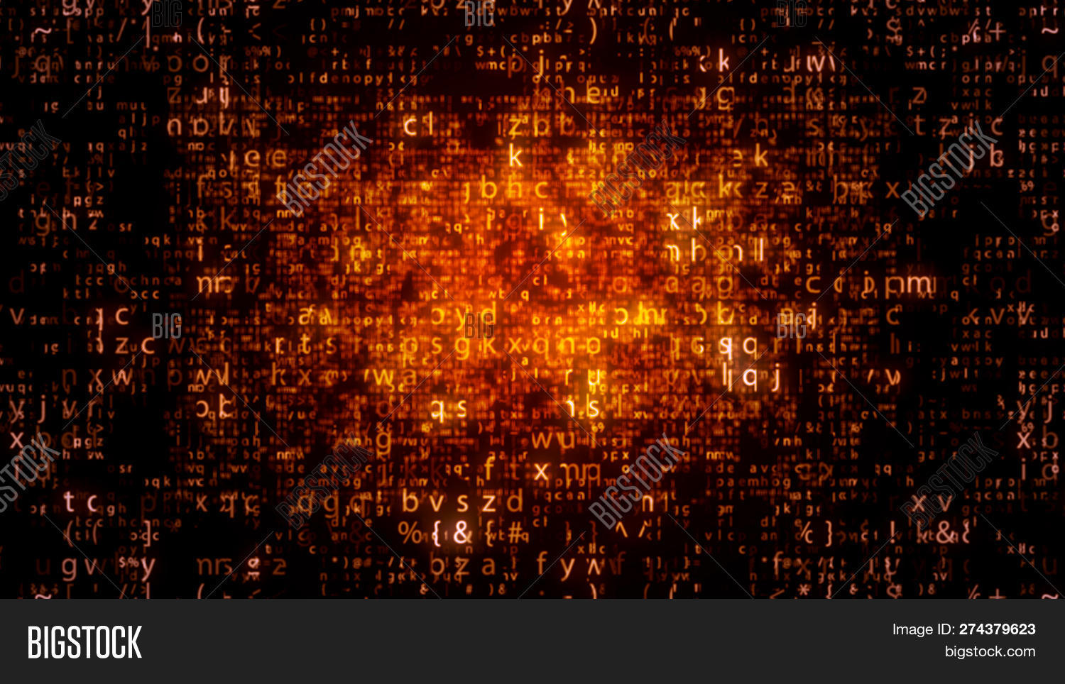 Imagen y foto Neon Matrix Letters (prueba gratis) | Bigstock