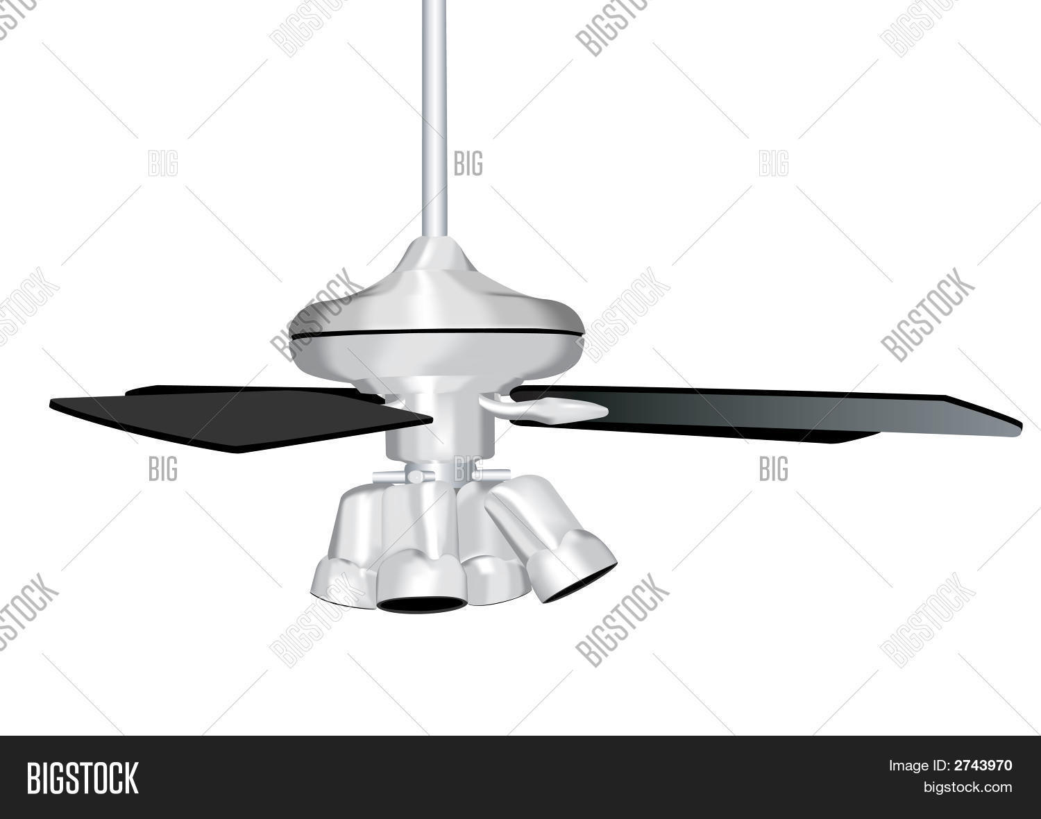 Silver Ceiling Fan Image & Photo (Free Trial) | Bigstock