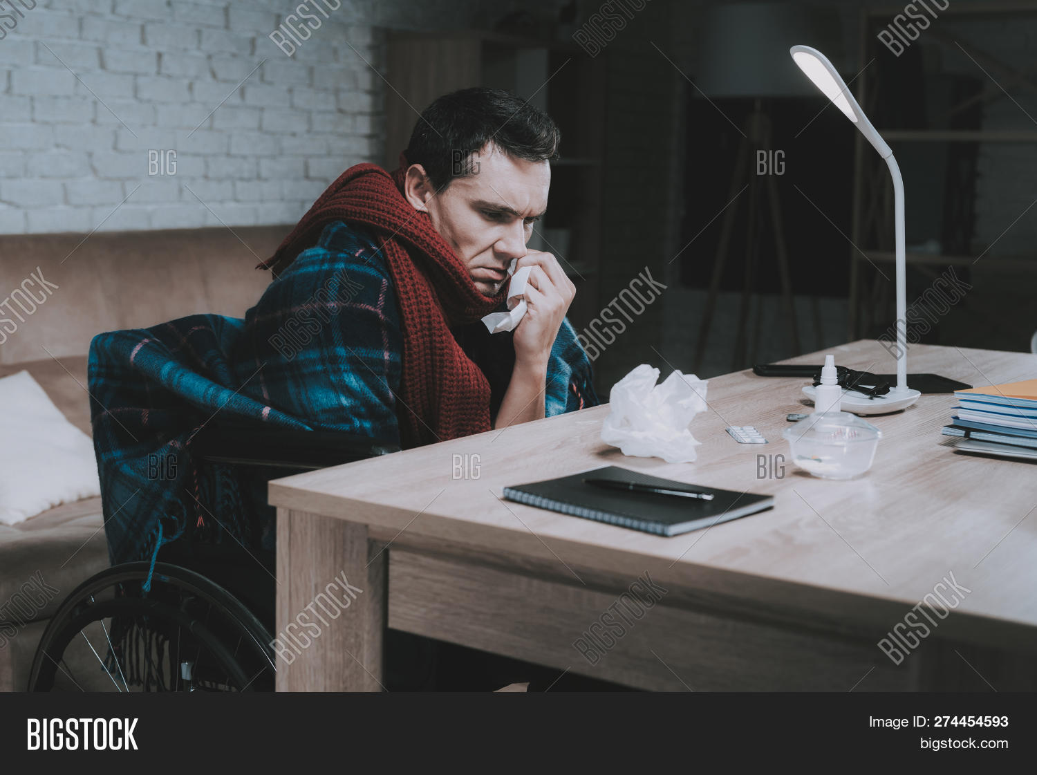 Disabled Sick Young Image & Photo (Free Trial) | Bigstock