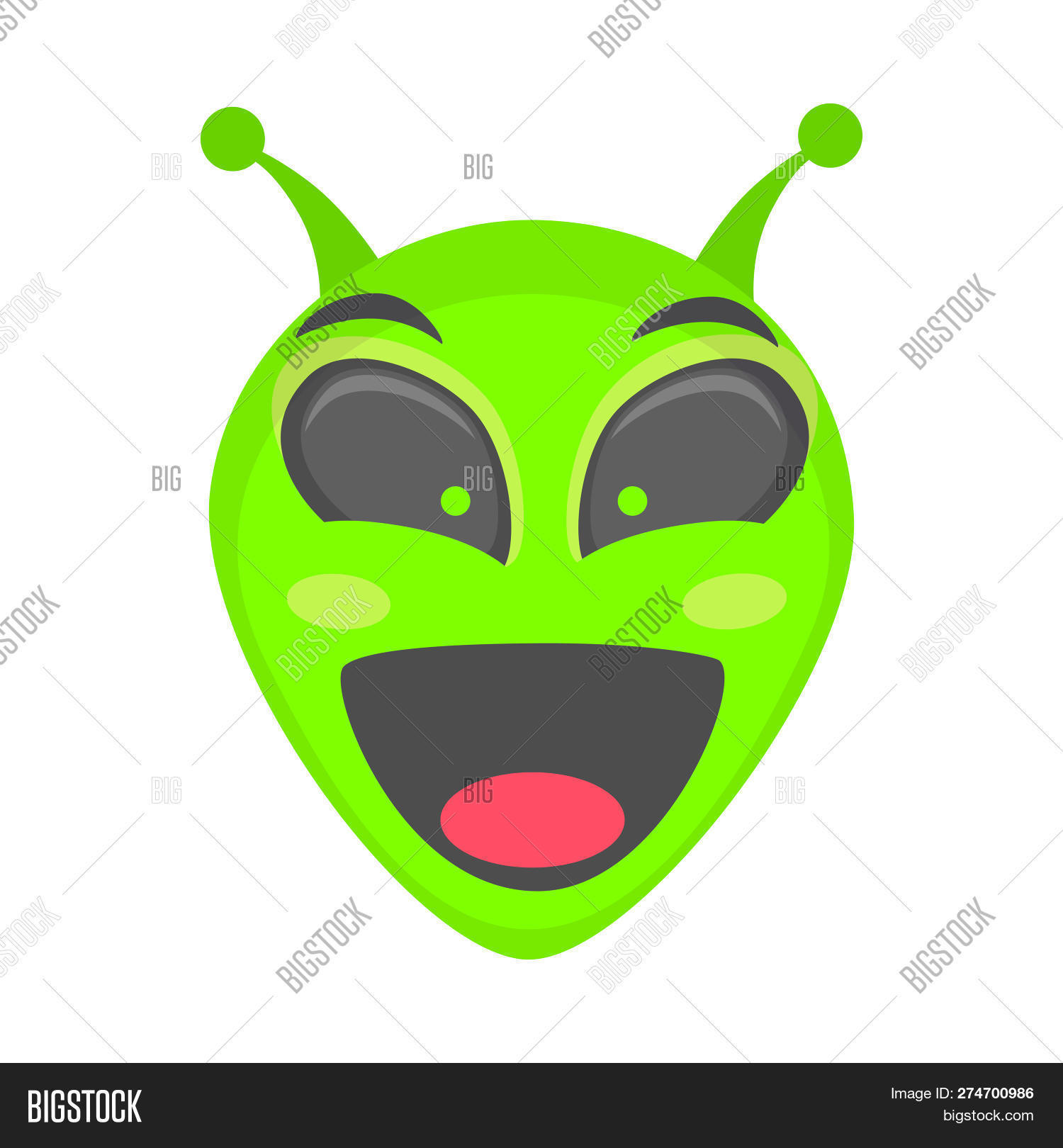 Alien Face Emoji. Image & Photo (Free Trial) | Bigstock