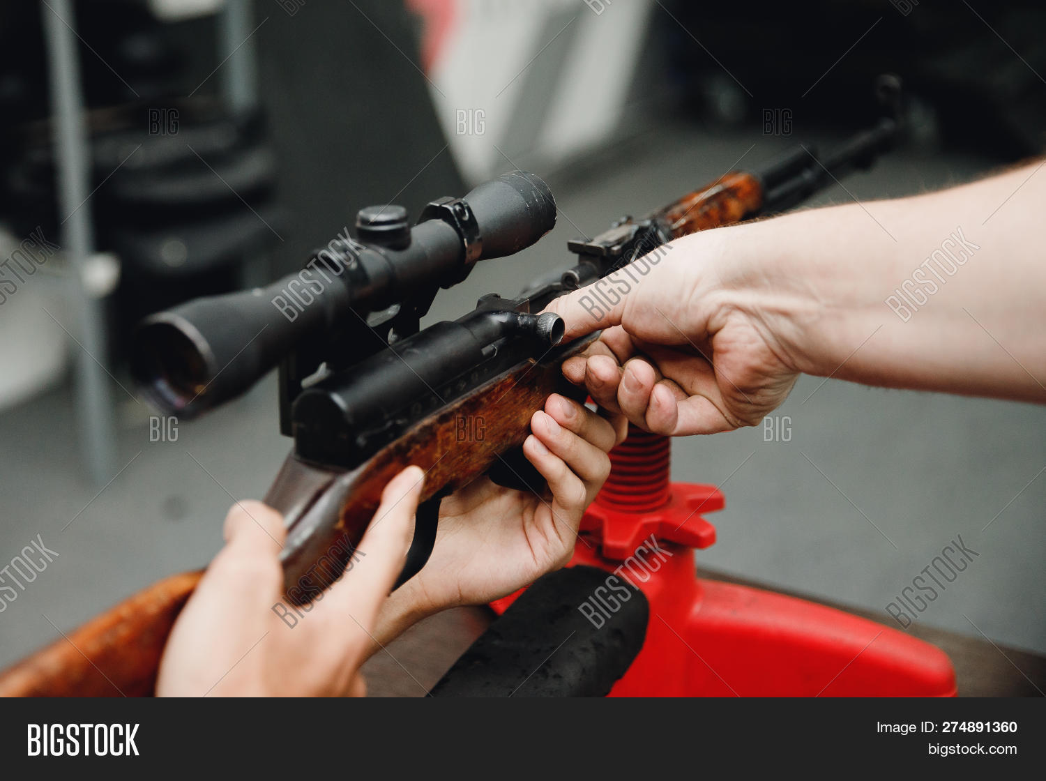 Automatic Weapons Aim Image & Photo (Free Trial) | Bigstock